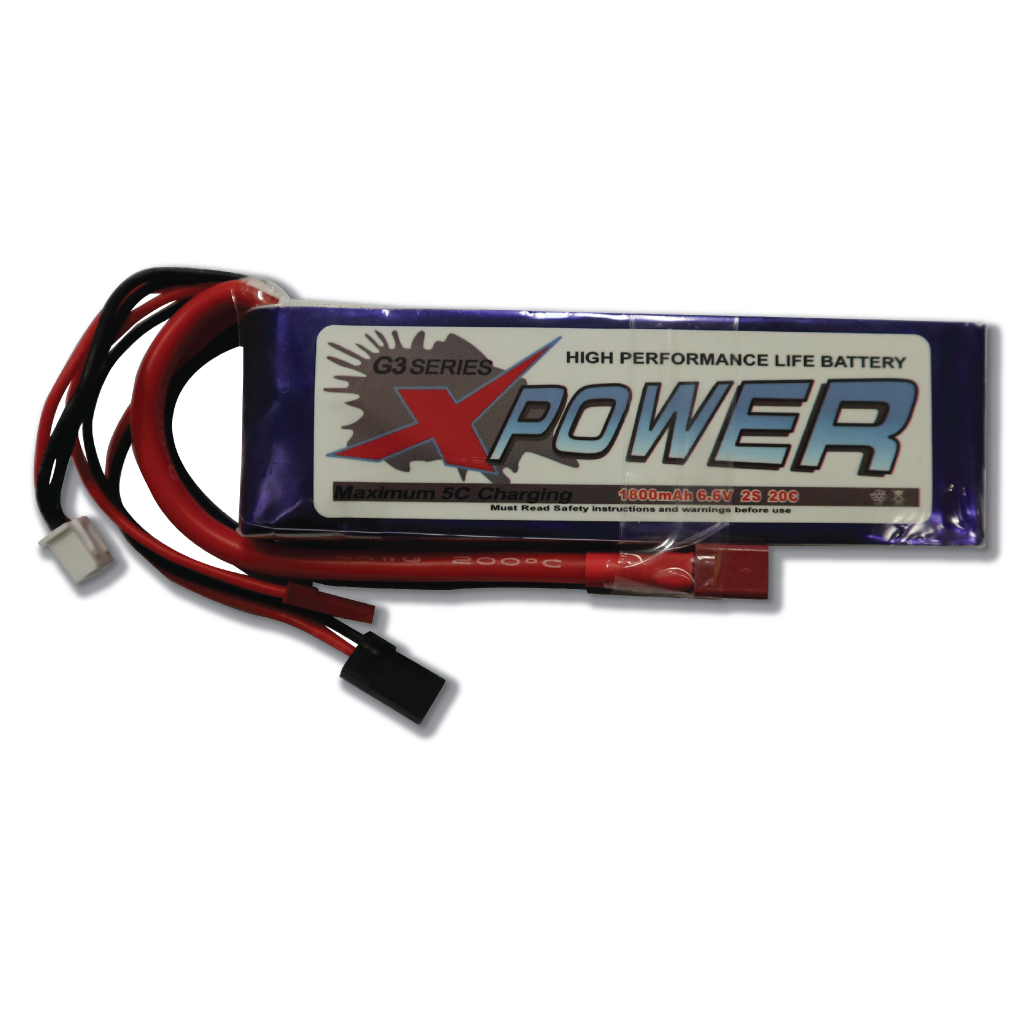 XPOWER 1800MAH 6.6V 20C LiFe BATTERY - JRC